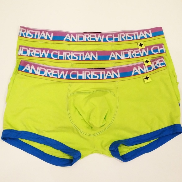 Andrew Christian | Underwear & Socks | 3pcs Andrew Christian Green ...